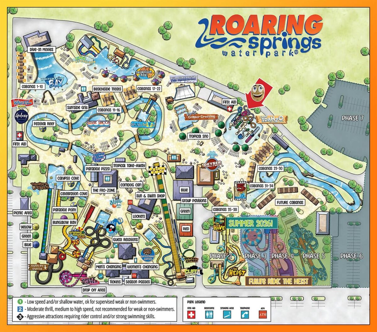 Park Map & Directions | Roaring Springs Water Park - Boise, ID